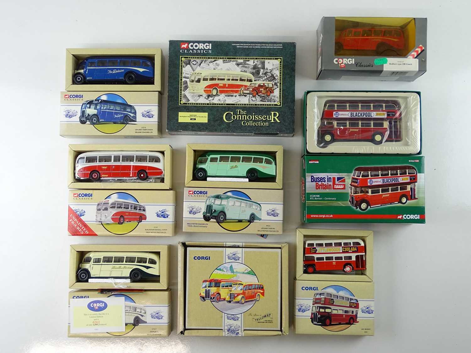 Lot 50 - A mixed group of CORGI CLASSICS buses / bus