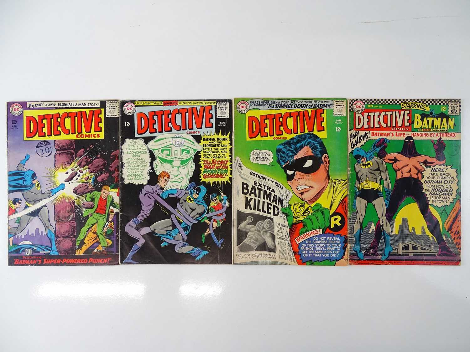 Lot 25 - DETECTIVE COMICS: BATMAN #338, 343, 347, 355