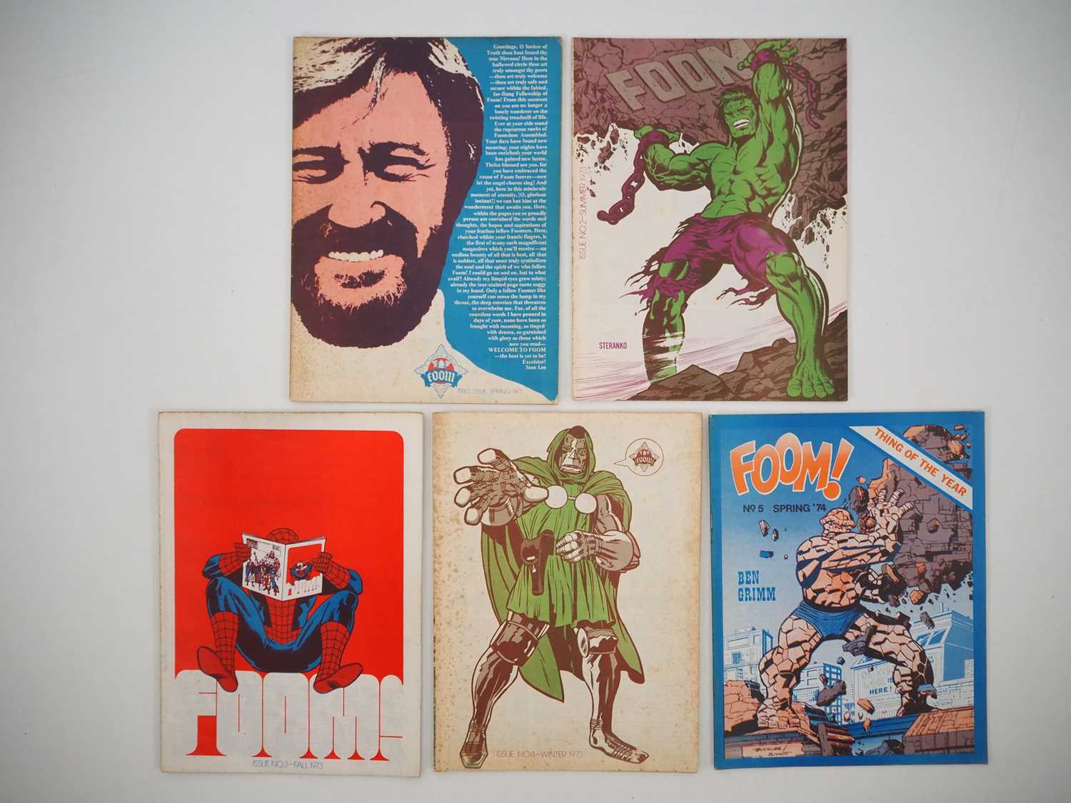 Lot 3 - FOOM MAGAZINE #1, 2, 3, 4, 5 (5 in Lot)