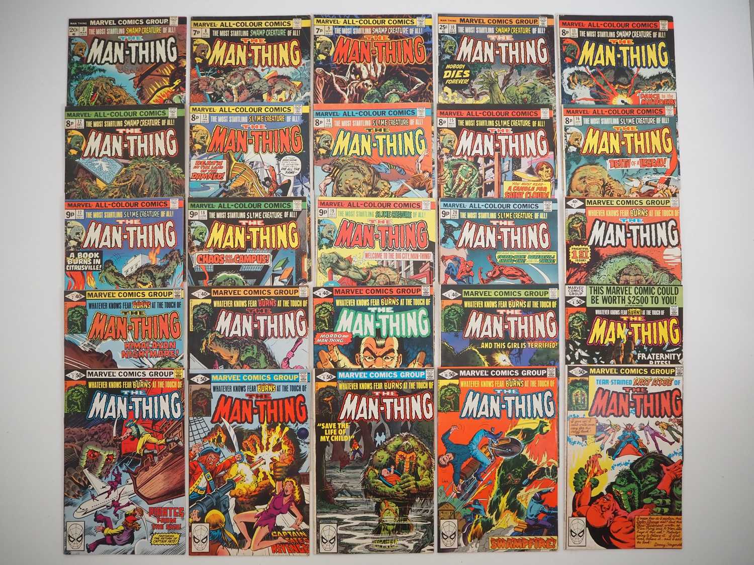 Lot 332 - MAN-THING LOT (25 in Lot) - Includes