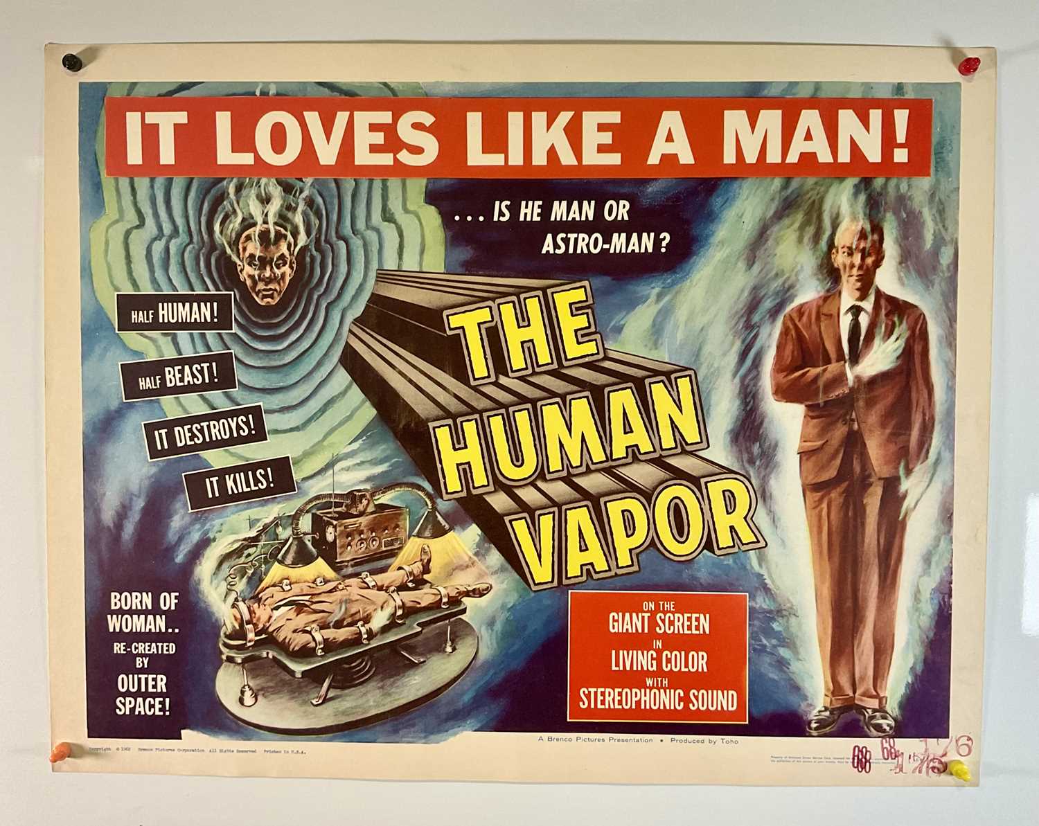 Lot 260 - THE HUMAN VAPOR (1960) - Ishirō Honda - Gasu