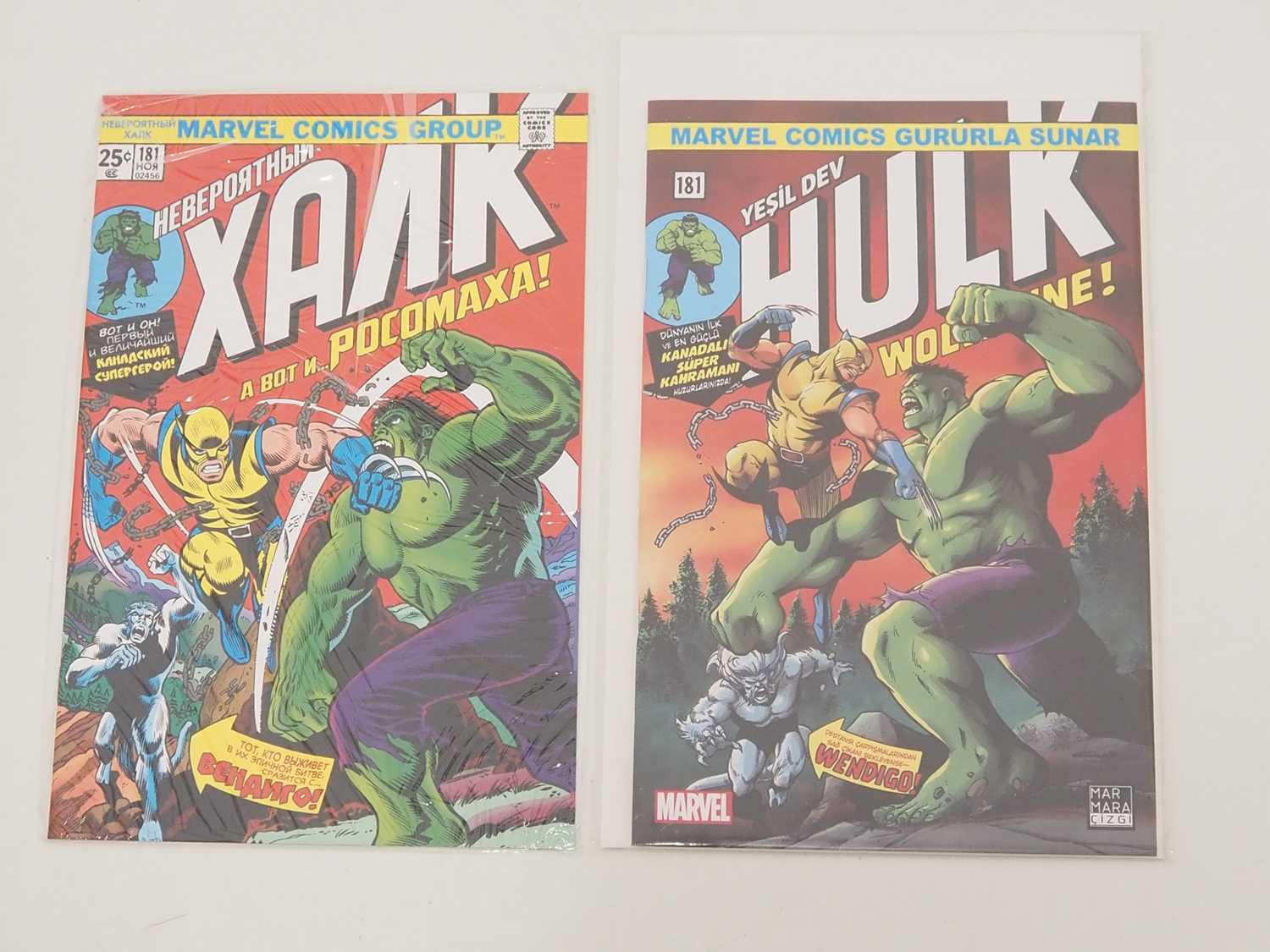 Lot 77 - INCREDIBLE HULK #181 RUSSIAN & TURKISH