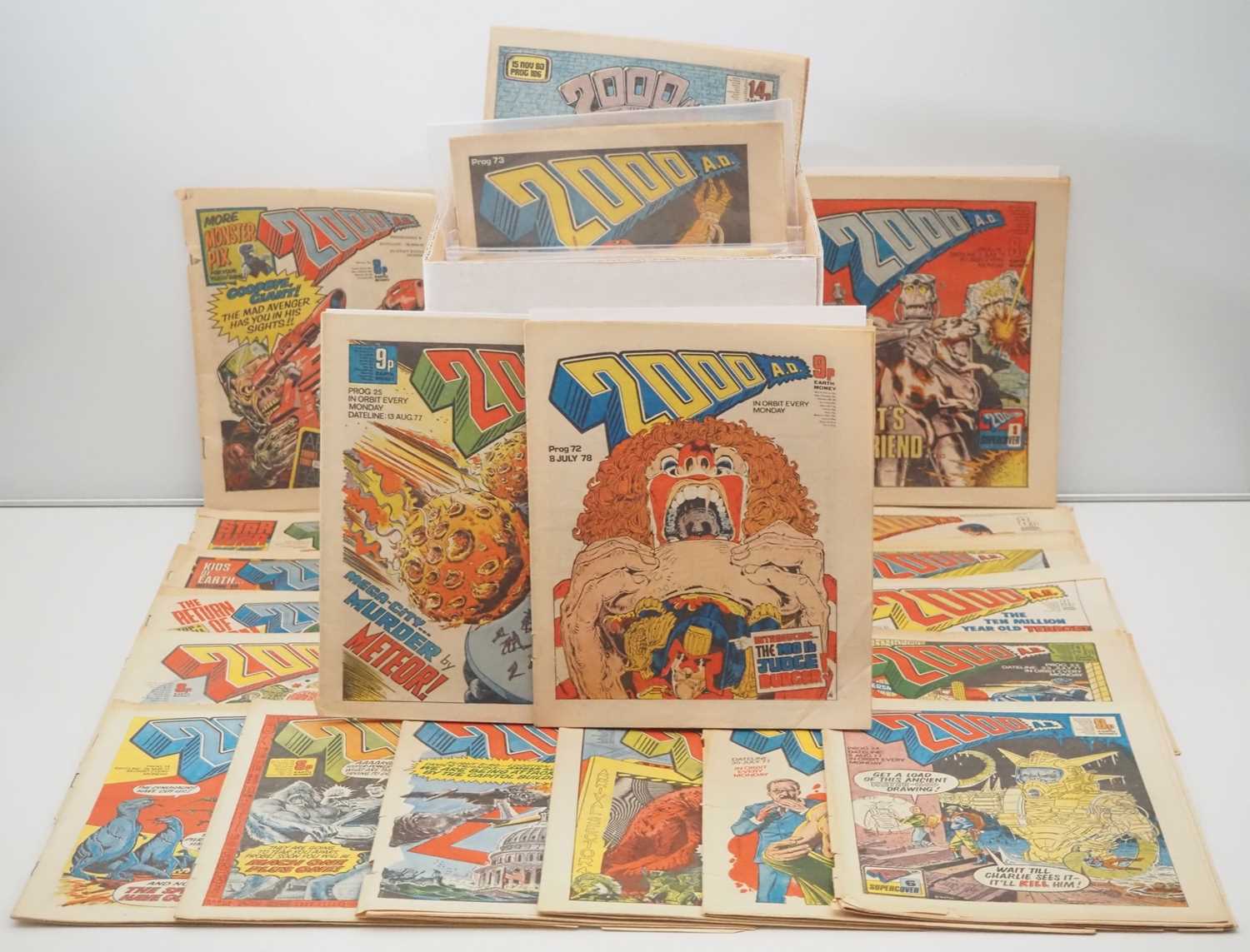 Lot 114 - 2000 AD PROGS #9-26, 28-35, 37-42, 44-63, 66-