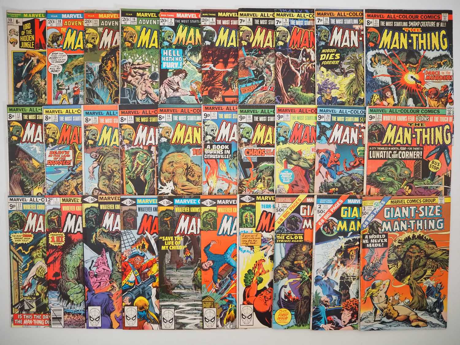 Lot 196 - MAN-THING LOT (30 in Lot) - Includes